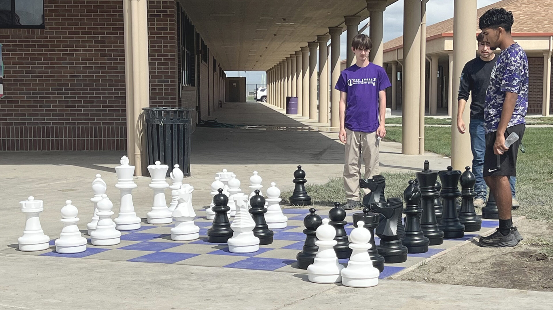 Checkmate: Eagle Scout Mason Ferreira builds outdoor chessboard for ...